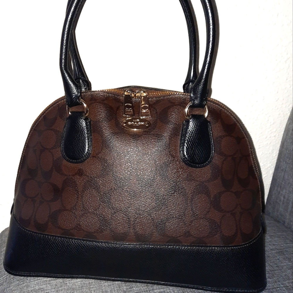 Coach Signature Dome Style Satchel - Gem